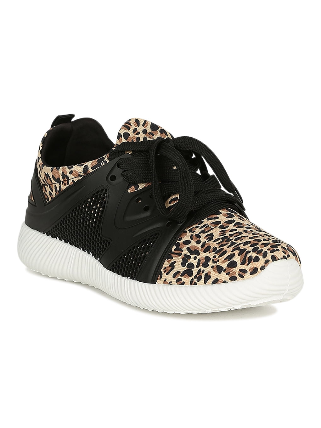 Women Canvas Printed Contrast Trim Embossed Midsole Sneaker 18975 ...