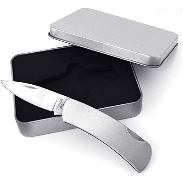 GIFTS INFINITY Stainless Steel Lock-Back Knife Set of 2 - Walmart.com