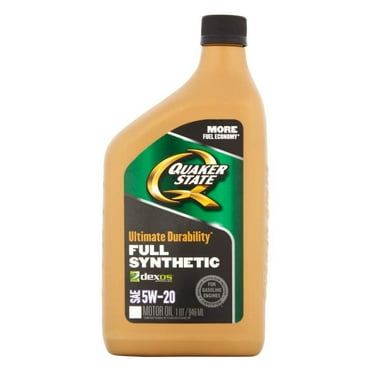Quaker State Ultimate Protection Full Synthetic 5W-20 Motor Oil, 5 ...