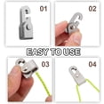 Heavy-Duty Auto-Lock Tent Hook, Weatherproof Clip for Secure Camping ...