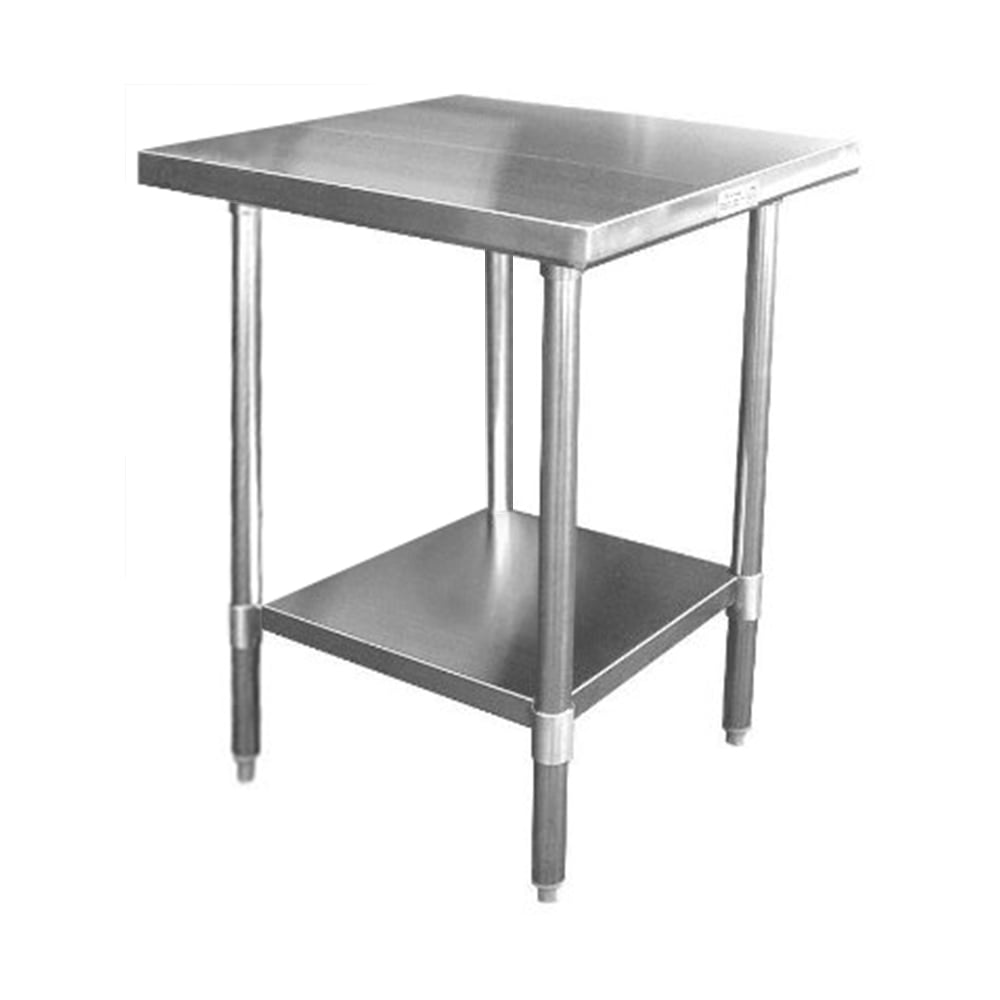 ACE WT-EE2424 Economy Flat Top Work Table with Stainless Steel Top, 1 ...