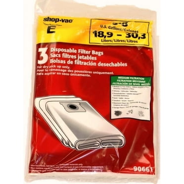 Vacuum Bags for Shop-Vac Type B 90668 906-68-00 2 Gallon Vacuum 24-Pack ...