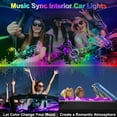 Dreamcolor Acrylic Interior Car LED Strip Lights, 6 in 1 Ambient ...