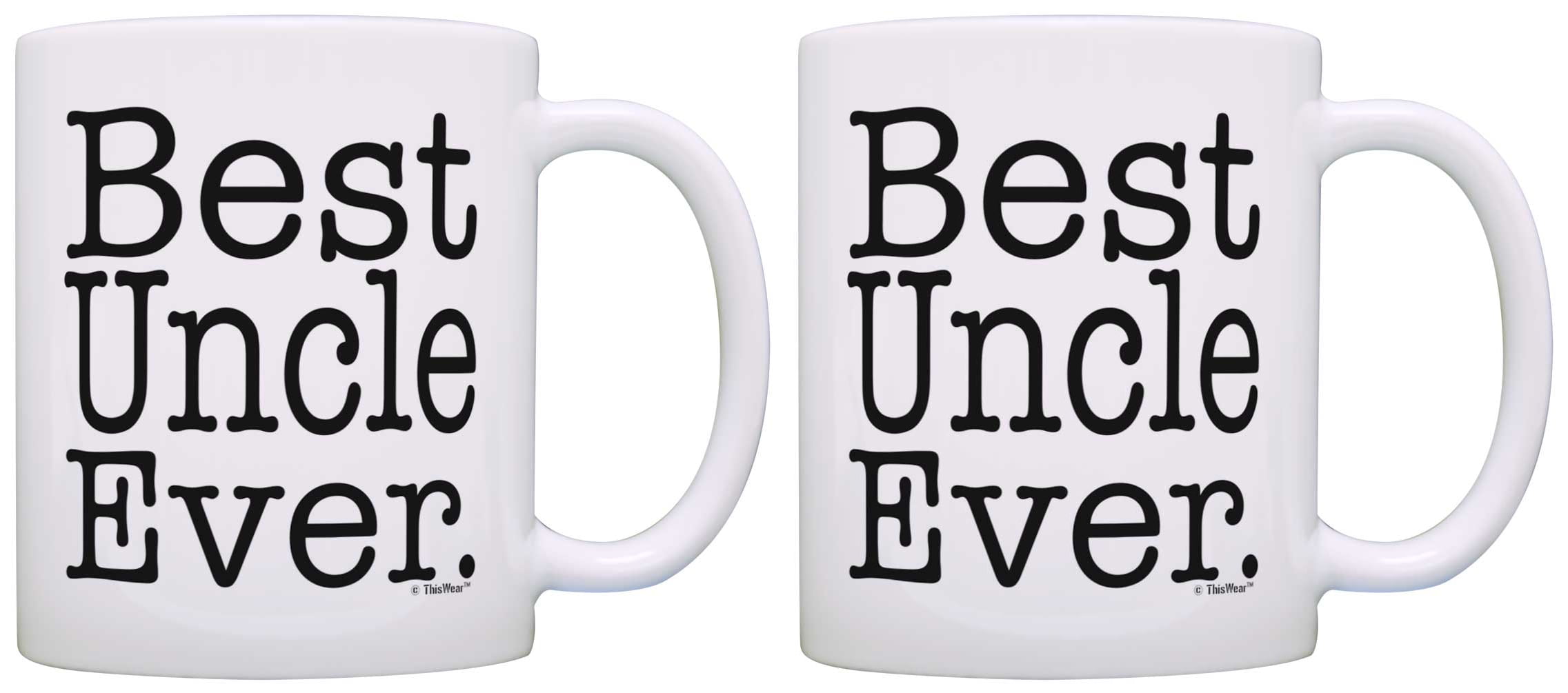 ThisWear Best Uncle Gifts Best Uncle Ever Mug Set Uncle Cups Uncle ...