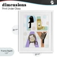 Stupell Industries Play Letters with Animals White Framed Print Under ...