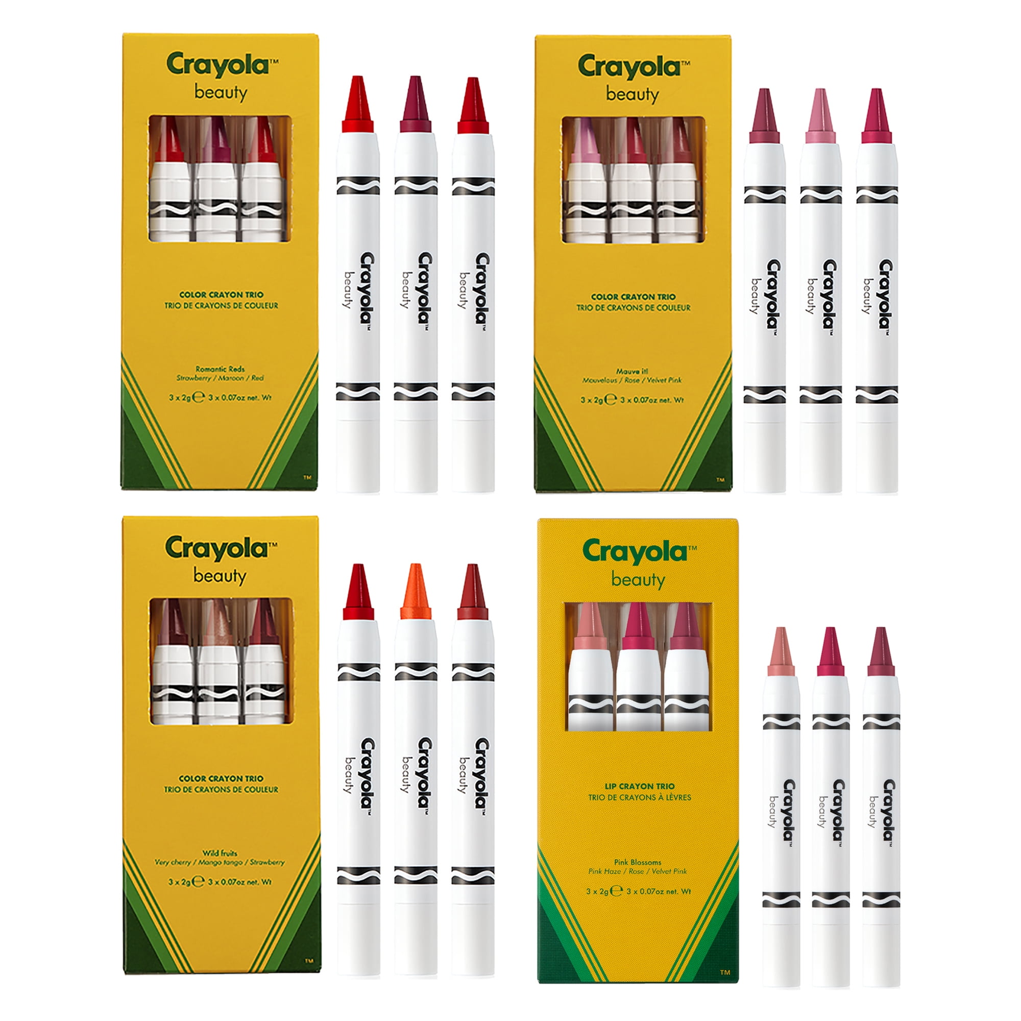 Crayola Crayola Crayon Trio 4 Pc Kit - 3 x 0.07oz Crayon Trio - Mauve ...