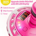 beefunni Skip Ball Toy with Counter, Pink Ankle Bounce Ball for Kids 5 ...