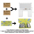 Ibbie Pro Modern Vanity Table 11 Drawers Light USB Port Mirror Power ...