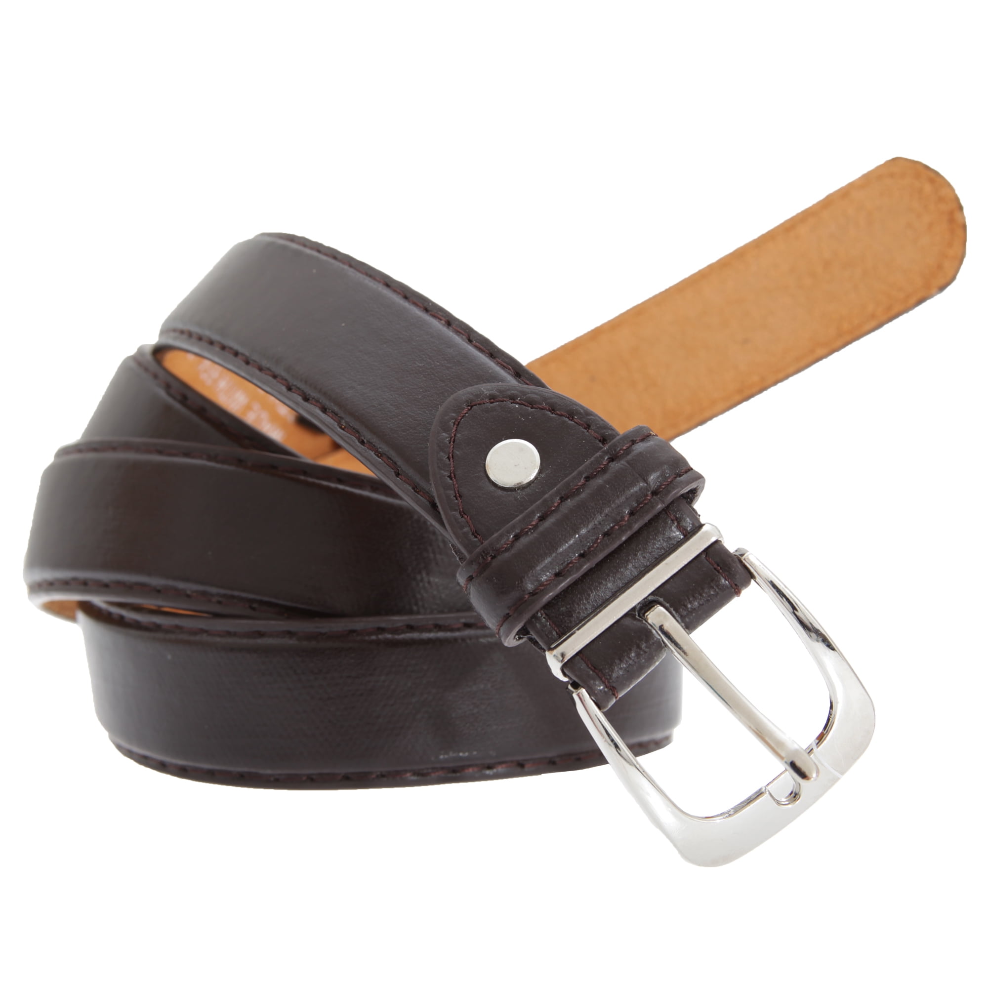 Forest Belts Mens One Inch Bonded Real Leather Belt - Walmart.com