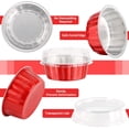 Aluminum Foil Muffin Cupcake Ramekin, 50 pack 8oz with Lids - Walmart.com