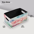 2 Pcs Foldable Felt Storage Bins Decorative Fabric Organizer Baskets ...