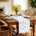 ARTSLION Waterproof Table Runner 13x90 Inch Polyester Wipe Clean Patio ...