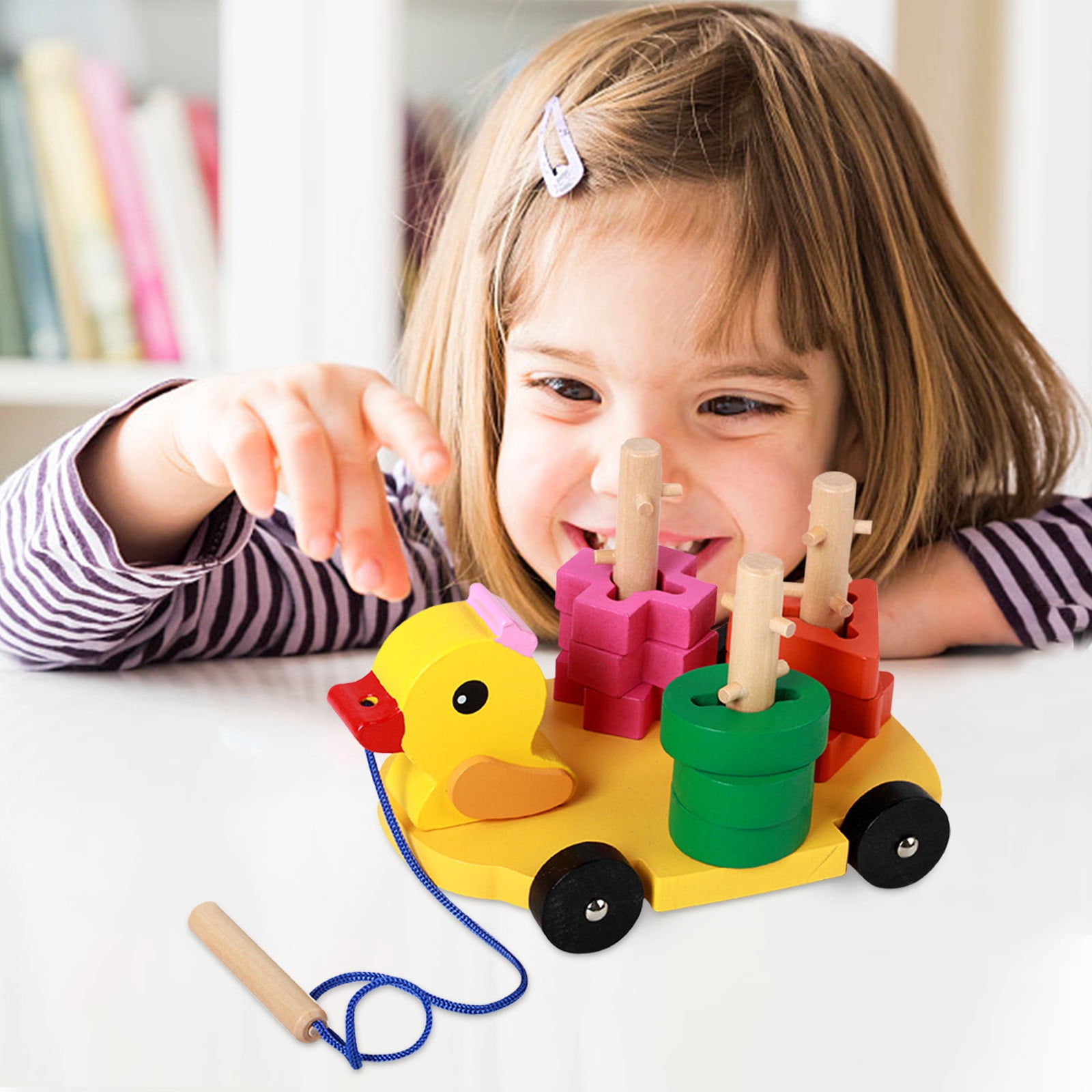 USSUMA Shape Matching Children s Baby Puzzle Solid Wood Drag Shape Set ussuma-shape-matching-children-s-baby-puzzle-solid-wood-drag-shape-set