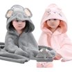 Gerber Baby Boy or Girl Casual Unisex Hooded Terry Towel and Washcloths ...