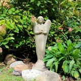 Morning Angel Statue - Resin Sandstone Look - 29 Inch Height ...