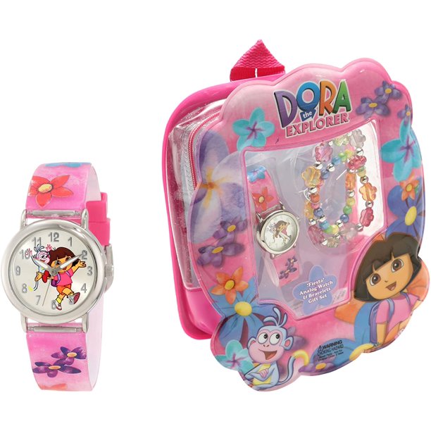Dora the Explorer Watch Set in a Dora Backpack # DTE1080B - Walmart.com