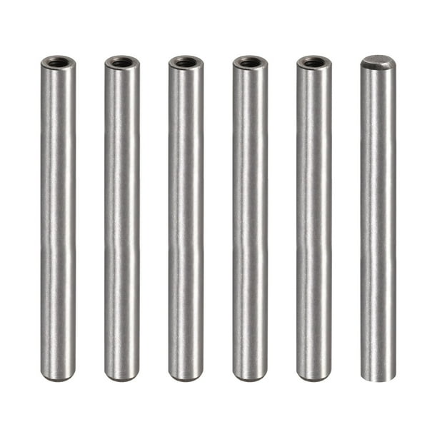 M6 Internal Thread Dowel Pin 6 Pack 10x100mm Chamfering Flat Carbon ...