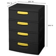 Sterilite 4 Drawer Unit Black - Walmart.com