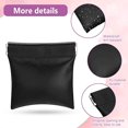 6 Pcs PU Squeeze Coin Purse, Black Pouch Change Holder, Waterproof ...