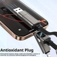 4-in-1 Smart Digital Display Keychain Cable, 65W Fast Charging, Zinc ...
