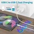 USB C to USB C Cable for Apple,iPhone 17 Charger Cord 2-Pack 6.6FT ...