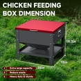 Automatic Chicken and Duck Feeder, 80 LBS Capacity Metal Chicken Feeder ...