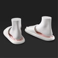 1 Pair Female Realistic Foot Model Foot Replicas Soft PVC Texture for ...