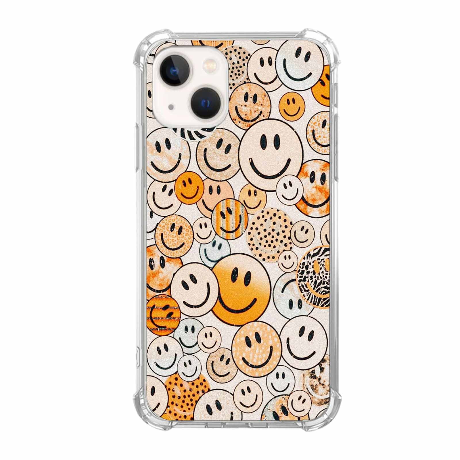 Hippie Smiley Faces Case for iPhone 13 Mini ,Aesthetic Art Design ...