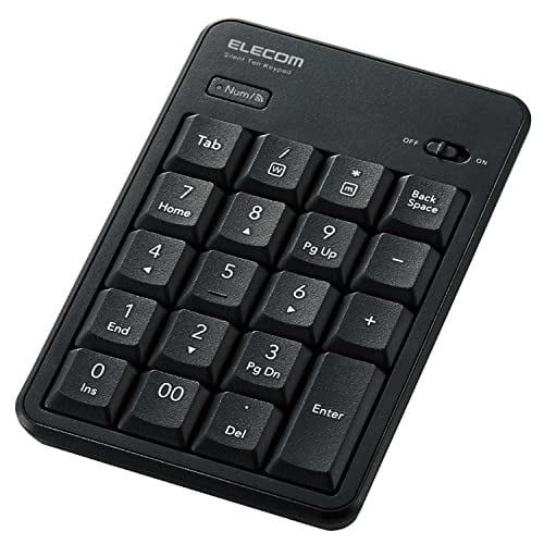 Elecom Numeric Keypad Bluetooth Quiet Design Antibacterial Windows ...