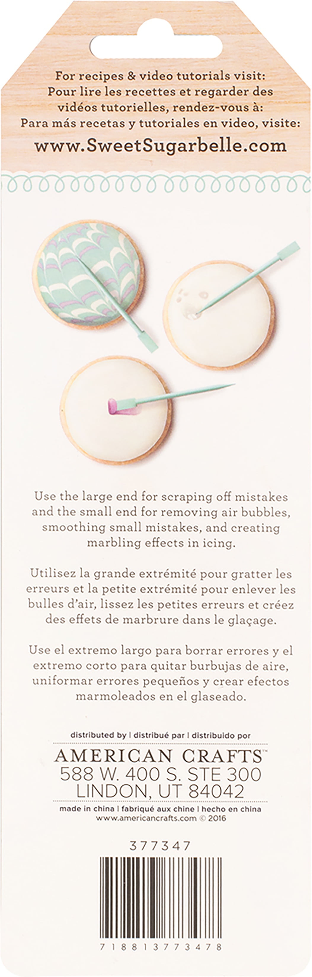 Sweet Sugarbelle 2-In-1 Decorating Tool 3/Pkg- - Walmart.com