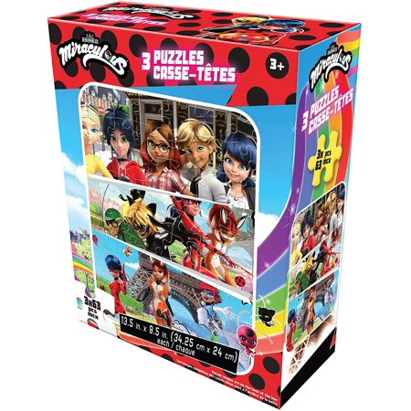 Miraculous Ladybug 3 Pack Puzzles fromm Dixie Toy Direct | Walmart Canada