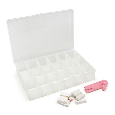 Darice Floss Organizer with 100 Paper Bobbins and Floss Winder, 10.25 ...