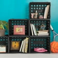 "Sterilite Plastic Stackable Storage Crate Organizer Bins, Black, 18 ...