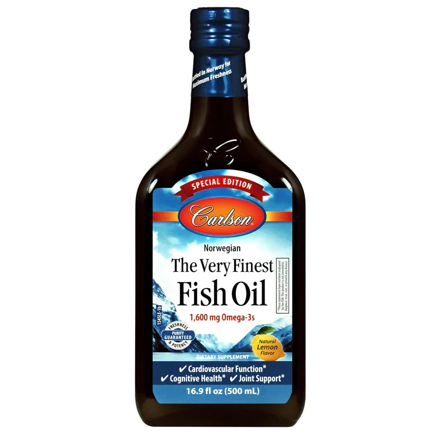 Carlson Labs Omega 3 Fish Oil Omega Fatty Acid Supplements, 1 fl oz ...