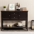 Costway Modern Side Kitchen Entryway Buffet Table, Wooden Console with ...