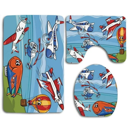 XDDJA Kids Airplane Cartoons Toy Planes Jets Helicopter and Hot Air ...