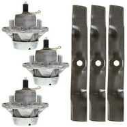 John Deere Spindle and Mower Blade 3 Pack GT245 LX280 AM144377 M143019 ...