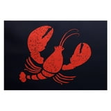 Simply daisy 2' x 3' lobster animal print indoor rug - Walmart.com