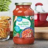 Great Value Tomato Basil Garlic Pasta Sauce 24 oz with Vegetables and ...