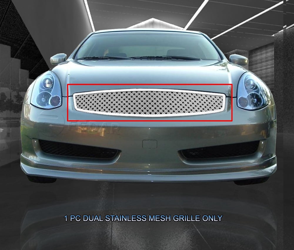 Fedar Dual Weave Mesh Grille Insert For 03-07 Infiniti G35 Coupe ...