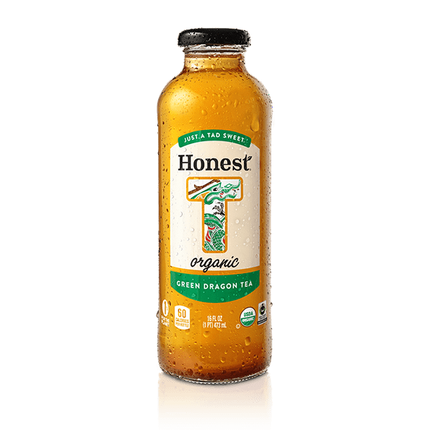 Honest Tea Green Dragon Tea 16 Oz Glass Bottles - Pack of 12 - Walmart ...