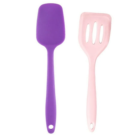 2 Piece Mini Kitchen Utensil Set- Silicone Kitchen Tools with Spatulas ...