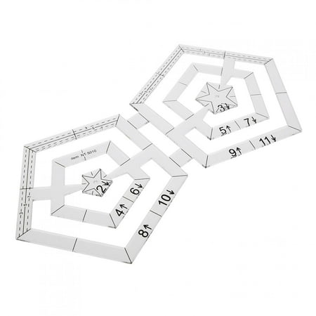 Double Pentagon Double Pentagon Quilting Rulers, Sewing Ruler, Acrylic ...