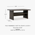 Bowery Hill Outdoor Multi-Use Table with a Fixed Storage Shelf ...