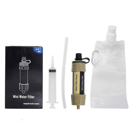 Mini Water Filtration System Portable Survival Water Purifier StrawMini ...