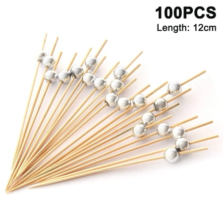 Cocktail Picks 100 Count 12cm Handmade Sticks Wooden Toothpicks ...