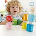 Hape Toddlers Original 8 Piece Twist and Turnables Wooden Toy Building ...