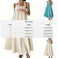 ClodeEU Women's Halter Neck Sleeveless A-Line Maxi Dress,Casual Flowy ...