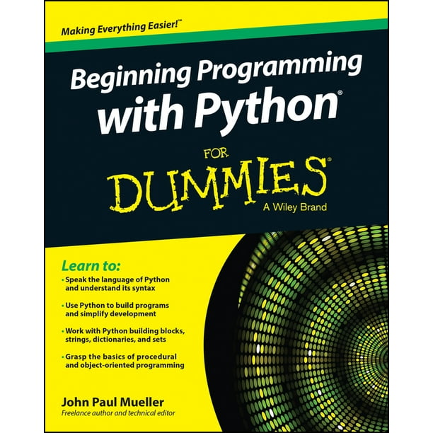 Beginning Programming With Python For Dummies Paperback