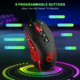 HXSJ X100 Gaming Mouse Wired, Ergonomic PC Gaming Mice with 7 Colors ...
